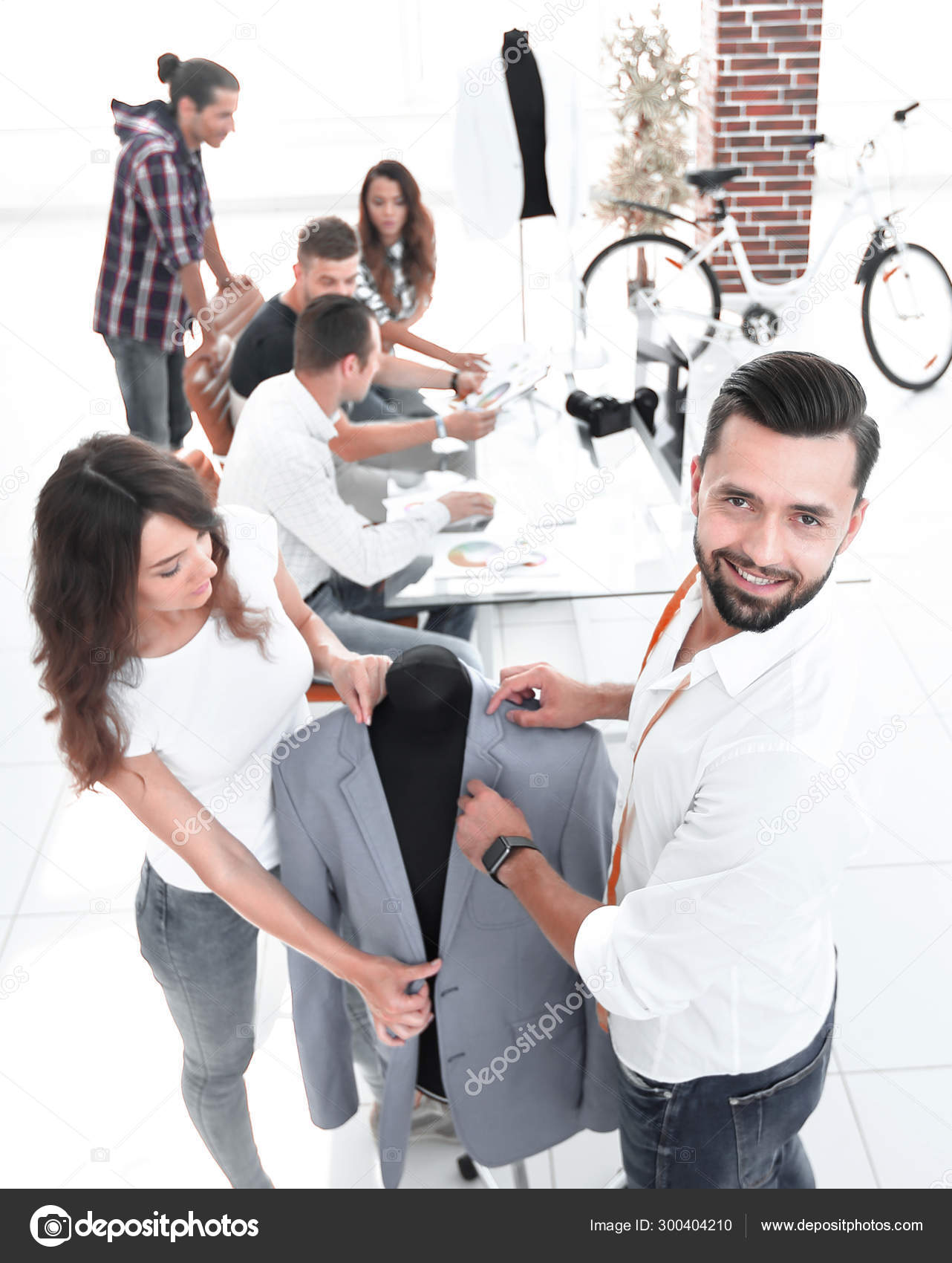 Designers working on new models menswear Stock Photo by ©depositedhar ...