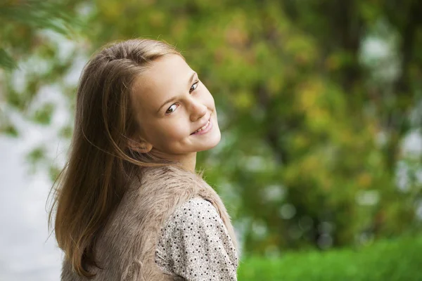 Portrait of a beautiful young little girl — Stock Photo © arkusha #116869780
