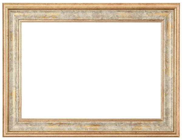 Blue Frame Golden Rim Isolated White Background Stock Photo by ...