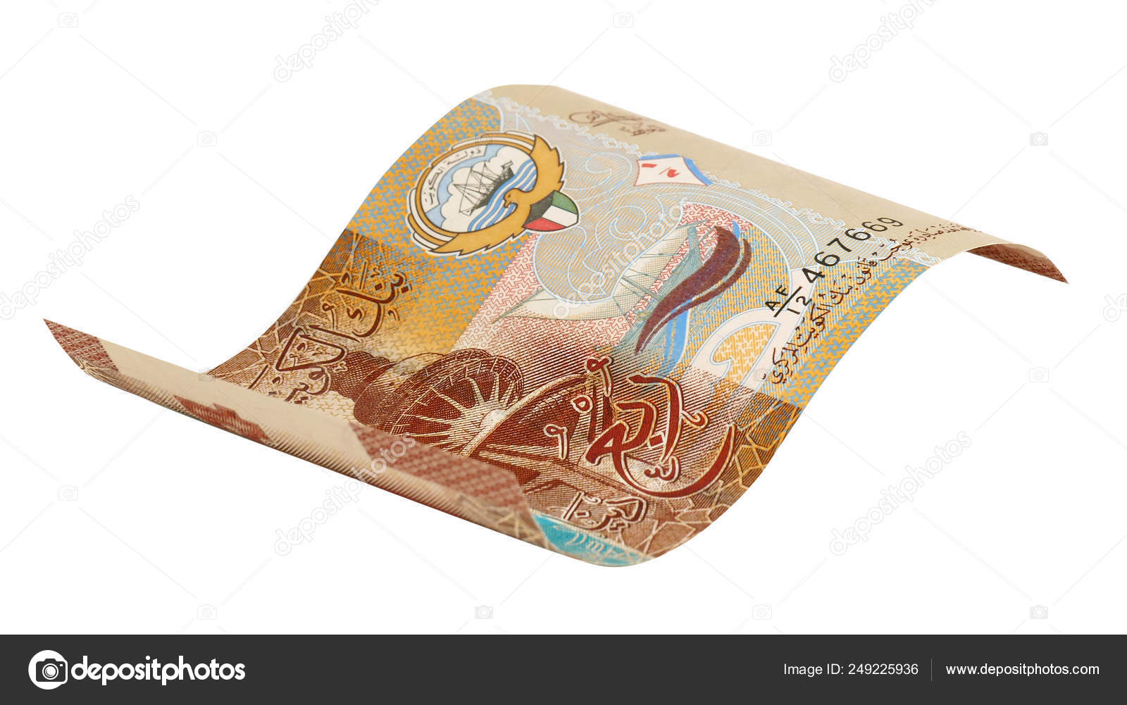 Kuwaiti quarter Dinar Banknotes. Stock Photo by ©gsdonlin 249225936