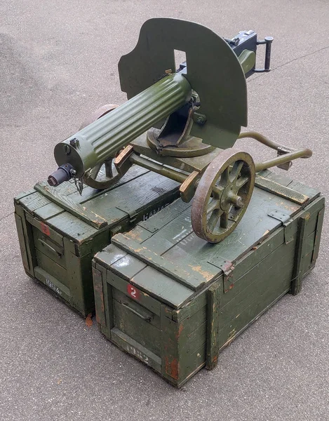 Old machine gun maxim Stock Photos & Royalty-Free Images | Depositphotos