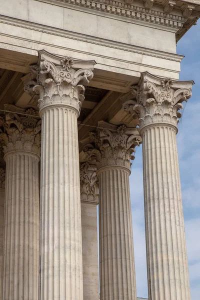 Vintage Old Justice Courthouse Column. Neoclassical colonnade with ...