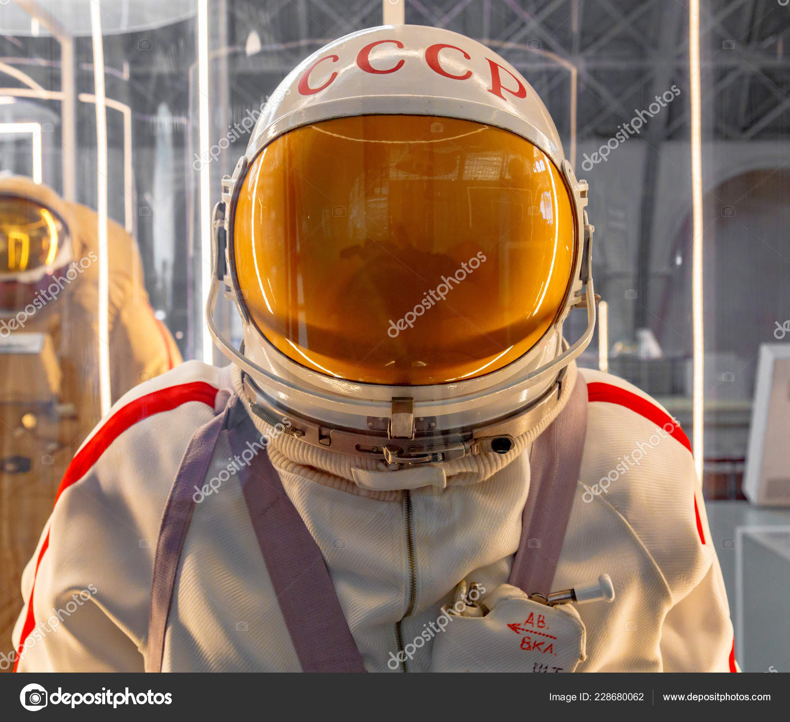 First Astronauts Helmets With Orange