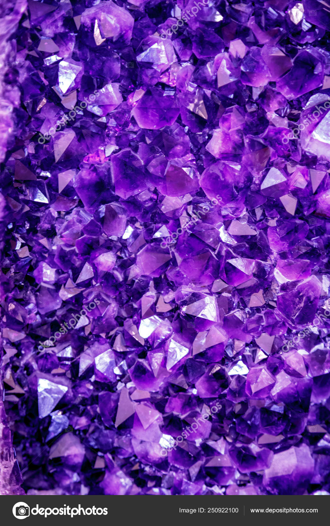Purple Crystals Background
