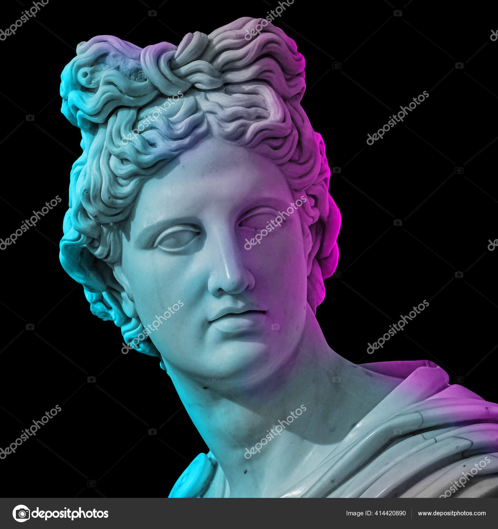 Apollo Statue Head