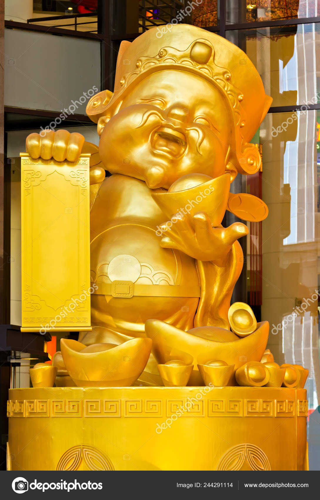 Gold Bullion Chinese Symbol Prosperities Wealth Chinese New Year Gold ...