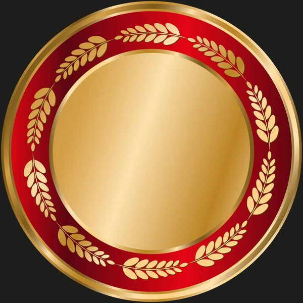 Shiny round template with gold border Stock Vector Image by ©NewMaster ...