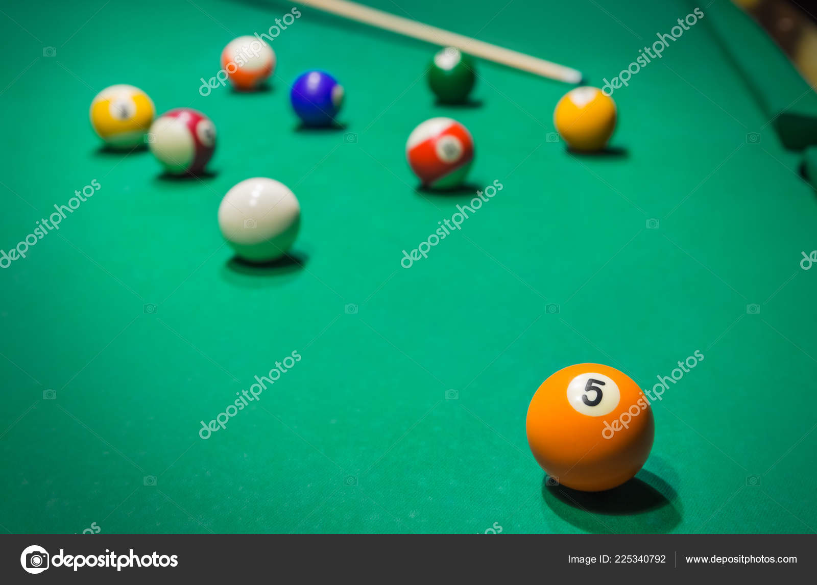 Billiard Balls Pool Green Table Sport Background Stock Photo by ©Violin ...