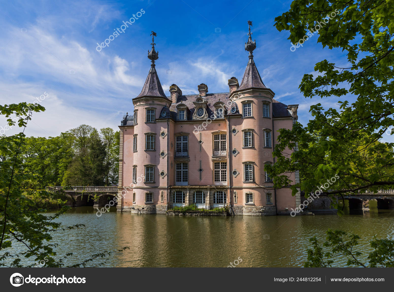 Poeke Castle Belgium Architecture Background – Stock Editorial Photo ...