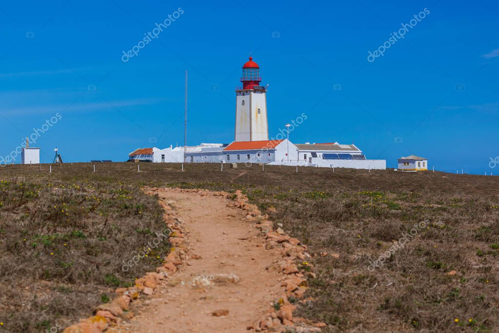 Faro en la isla de Berlenga - Portugal - fondo de arquitectura 2022