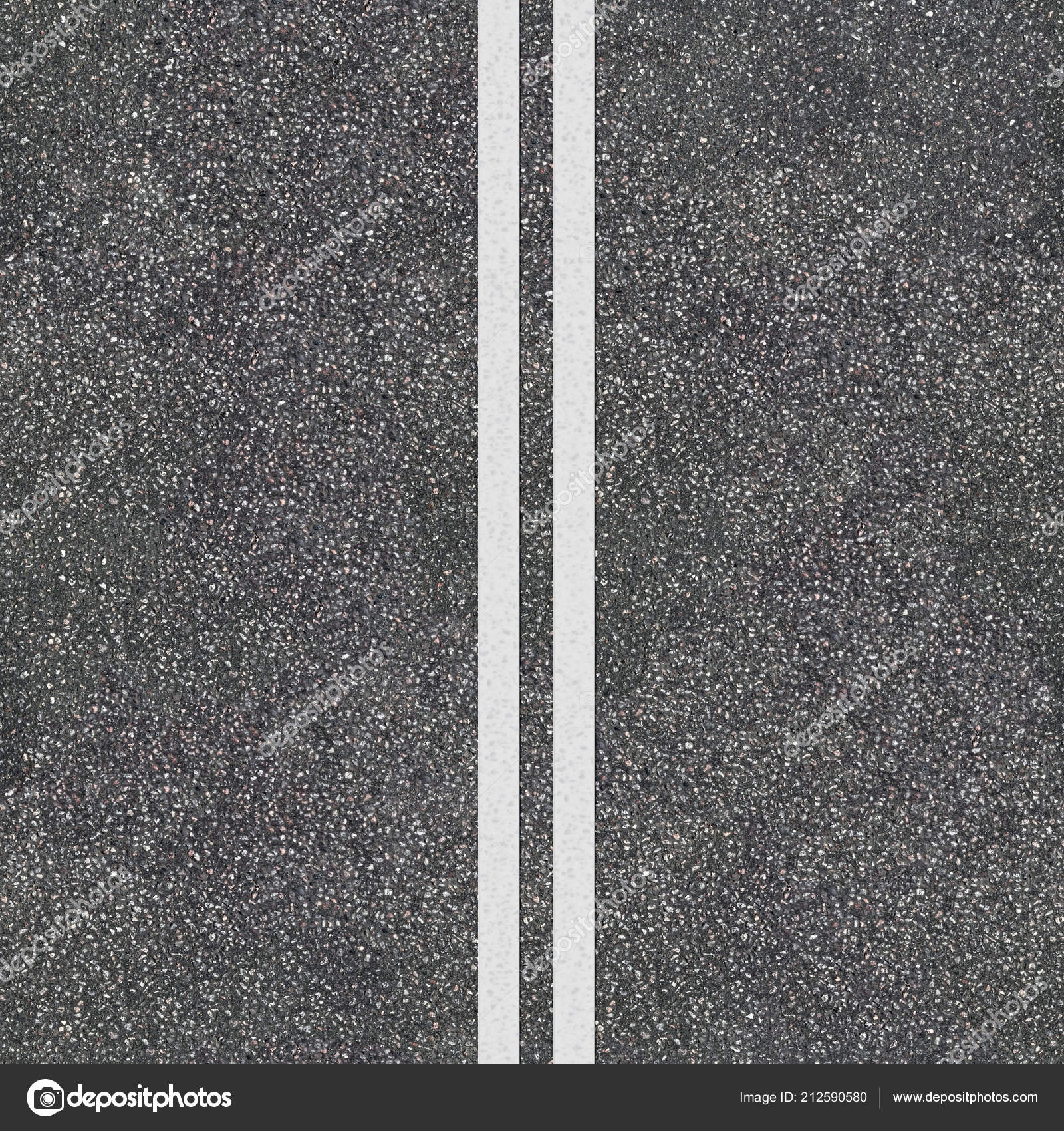 Seamless Asphalt Road Texture Double Dividing Full Line Road Top ...