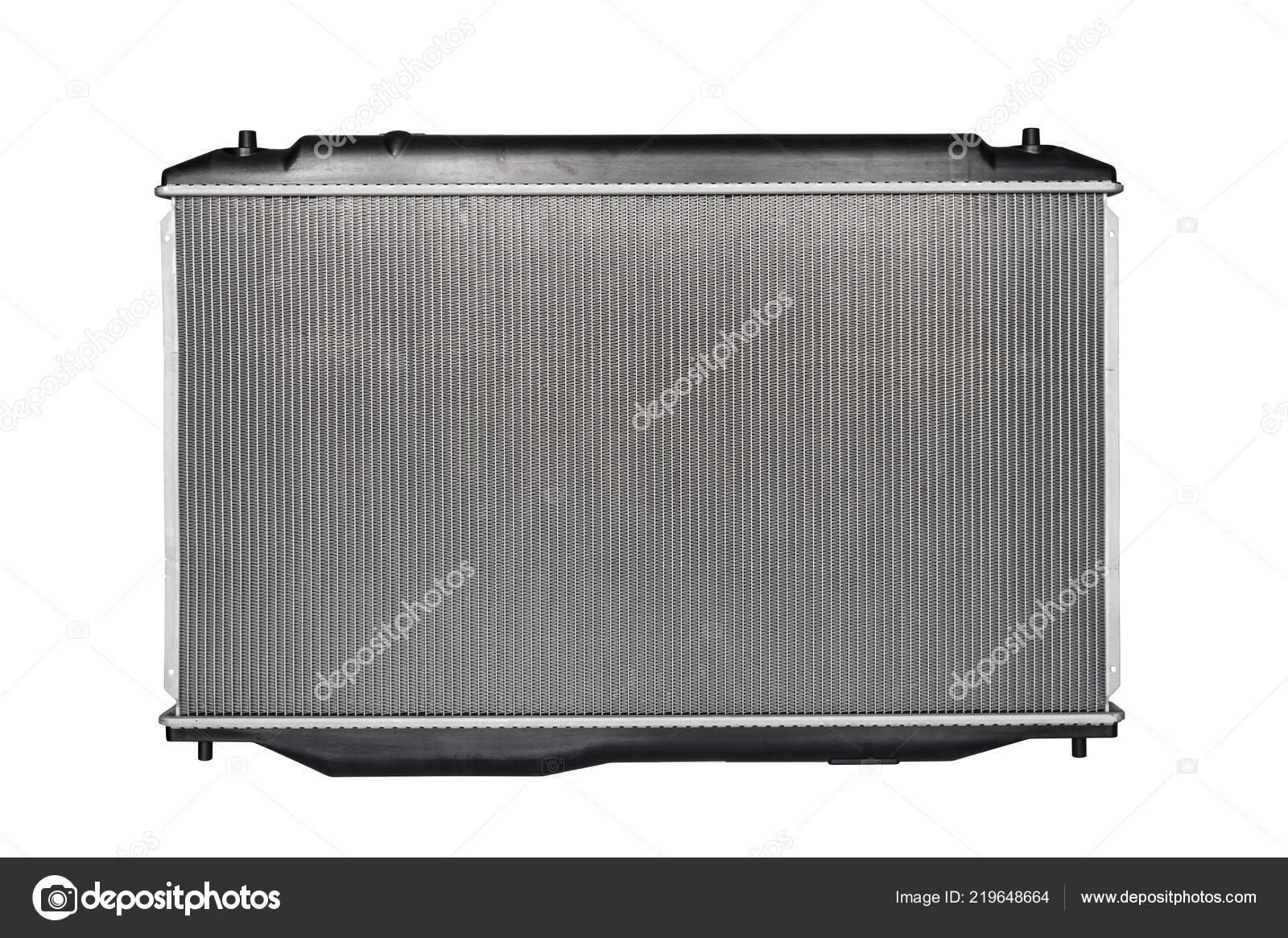 Front View New Auto Radiator Isolated White Background — Stock Photo ...