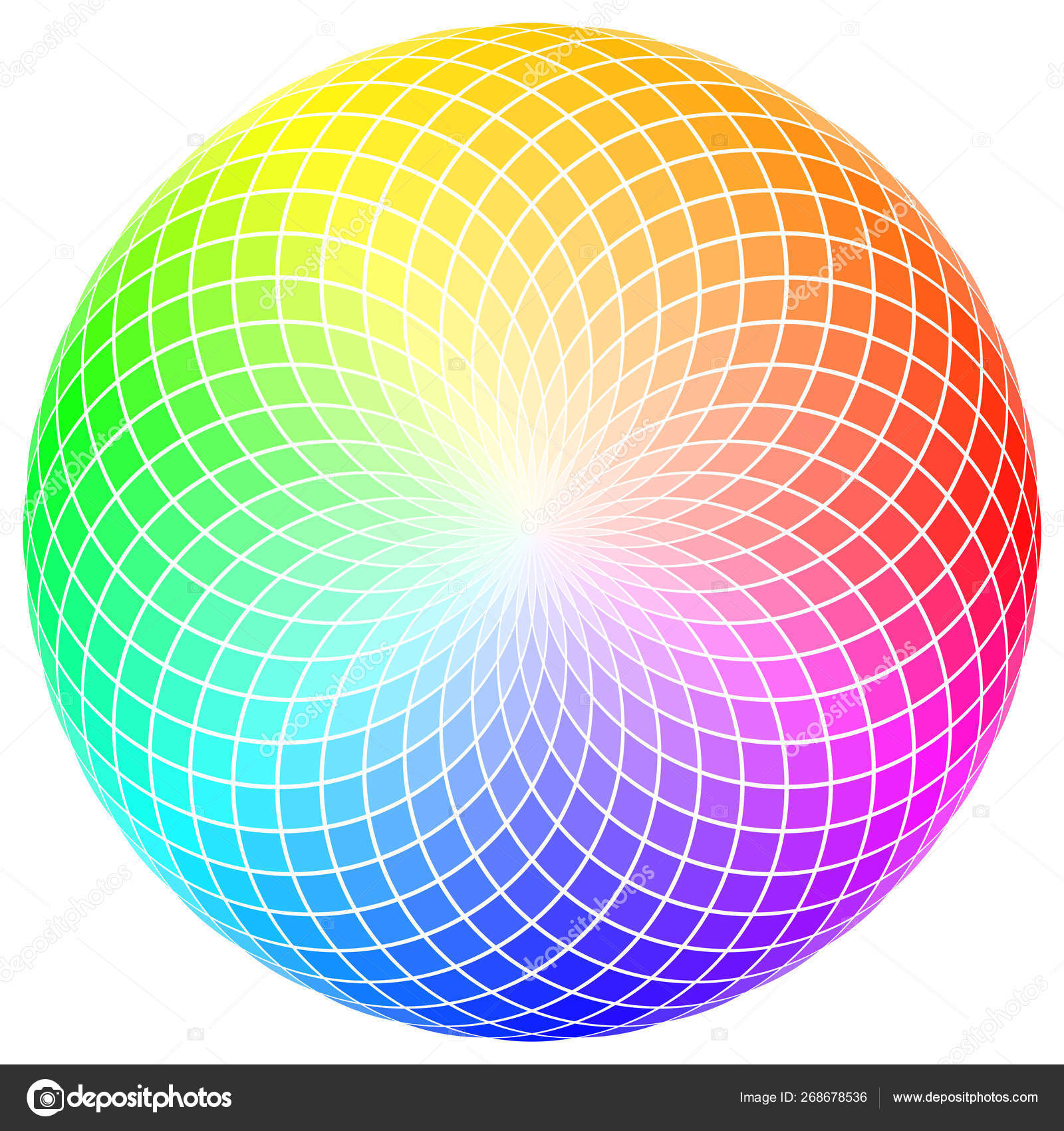 Circular color wheel mosaic Stock Vector by ©tuulijumala 268678536