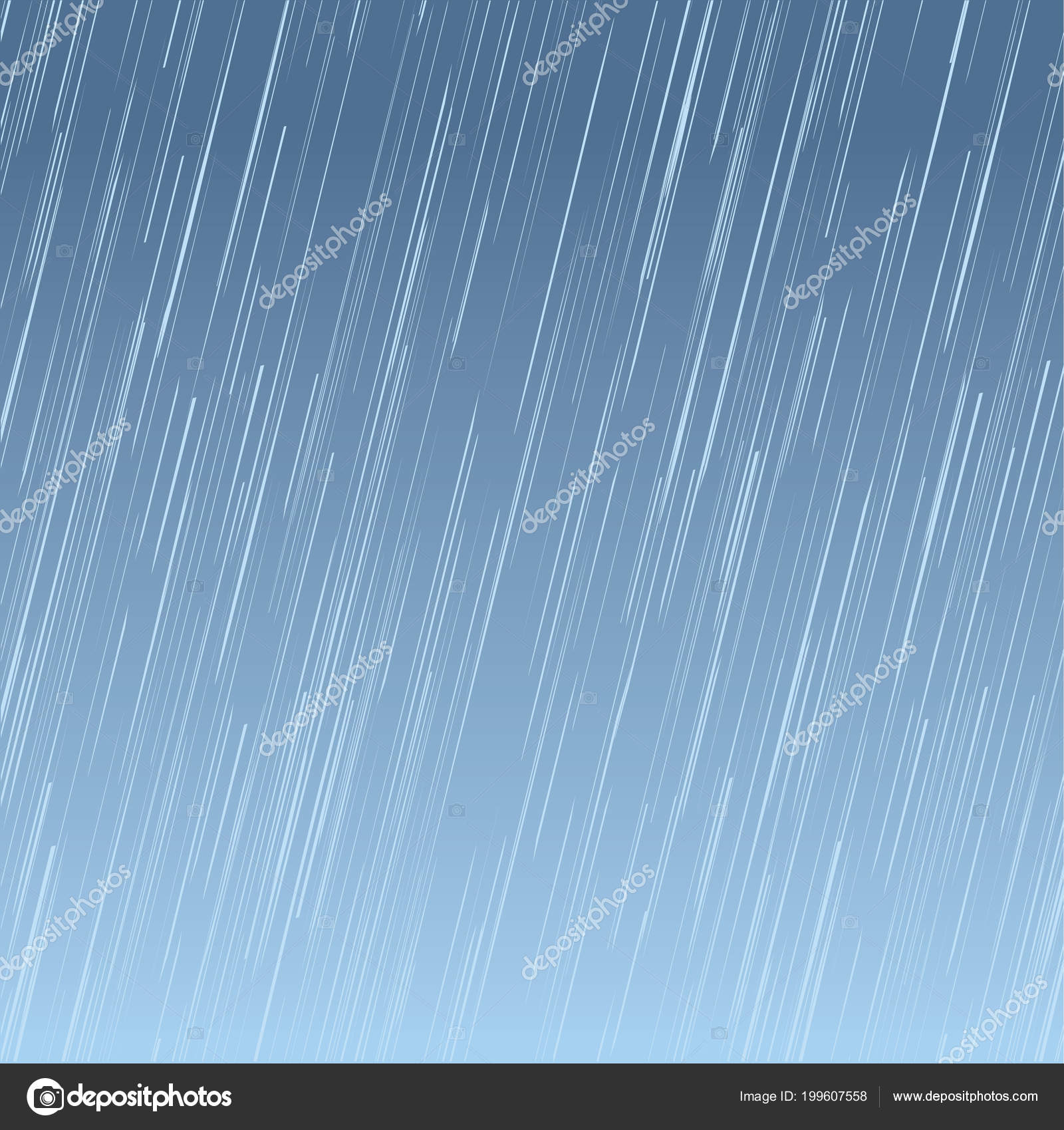 Falling Water Drops Illustration Weather Seamless Background Stock ...