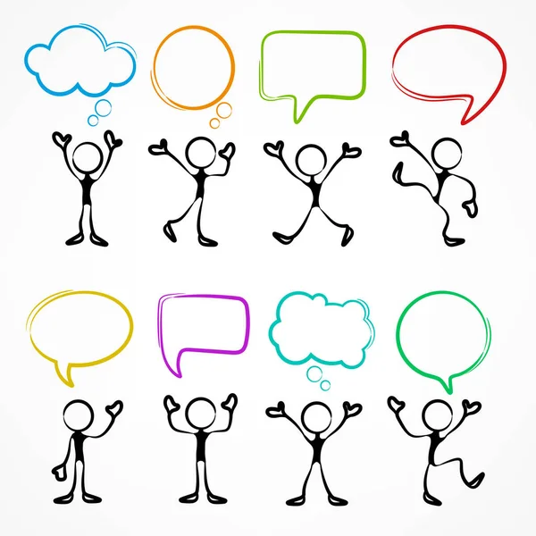 Talking figures Vector Art Stock Images | Depositphotos