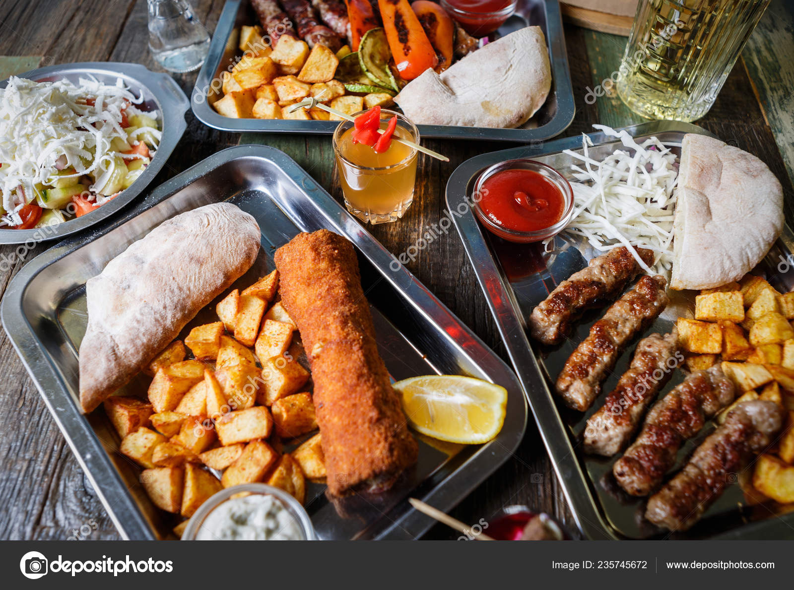 Enjoy Delicious Traditional Serbian Dinner Menu Fast Food Restaurant ...