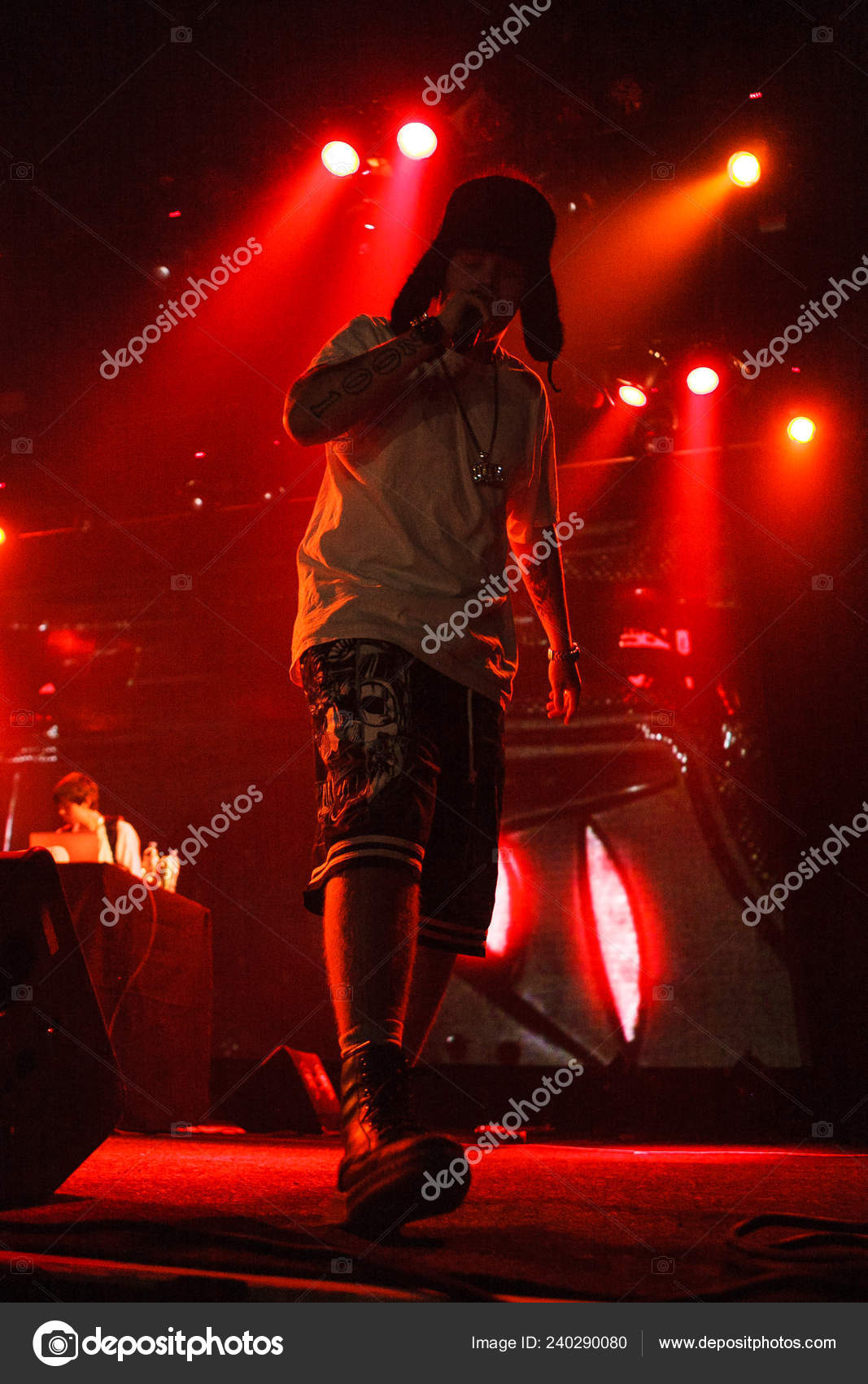 Moscow September 2016 Big Hip Hop Concert Rapper Yung Lean — Stock ...