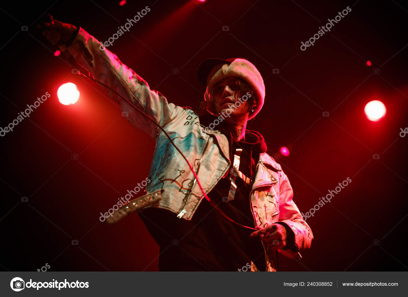 Moscow March 2017 Famous American Emo Trap Singer Lil Peep — Stock ...