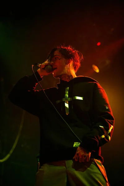 Moscow March 2017 Rapper Lil Peep Concert Night Club – Stock Editorial ...