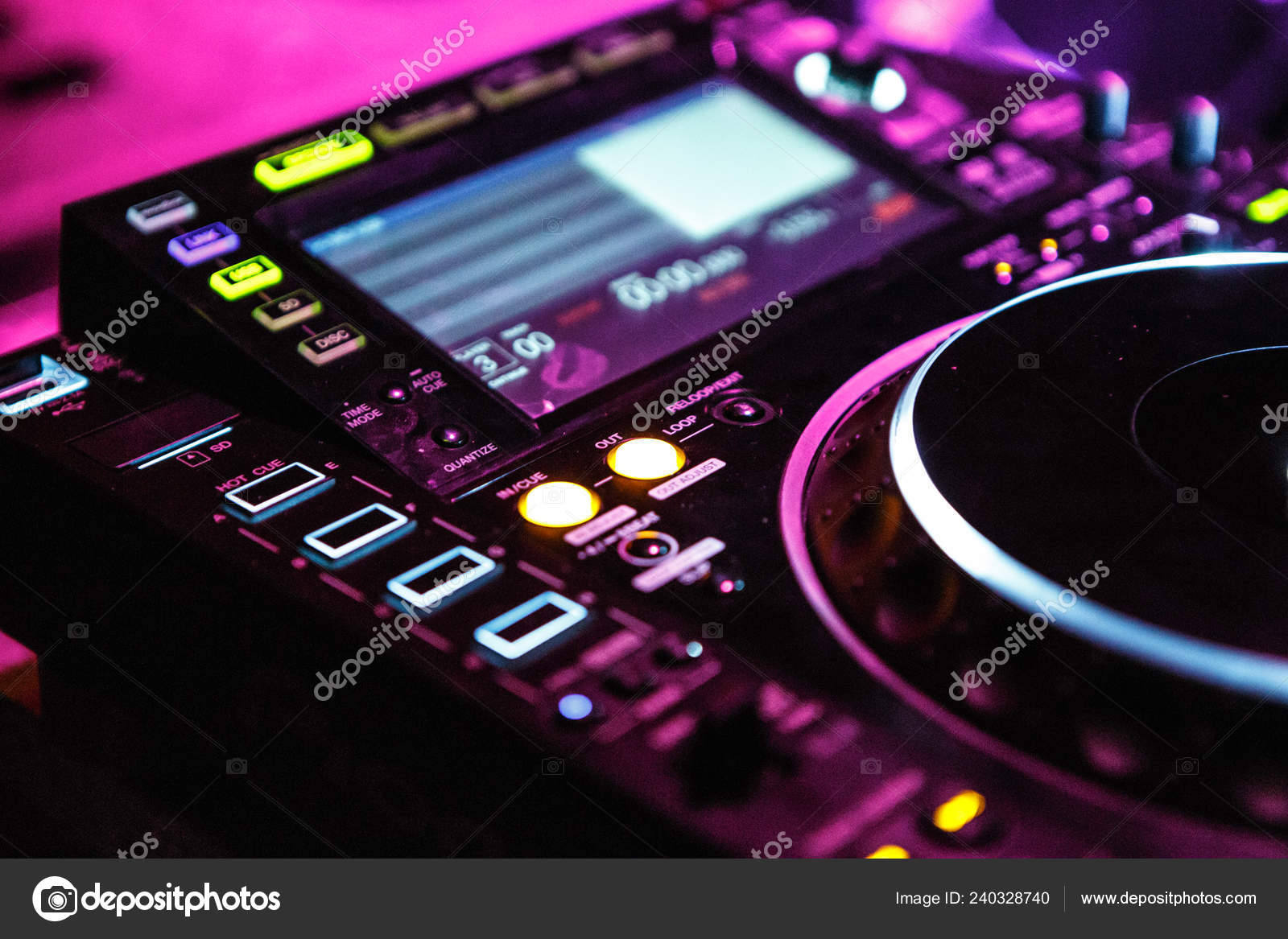 Kiev July 2018 Modern Digital Player Turn Table Device Concert — Stock ...