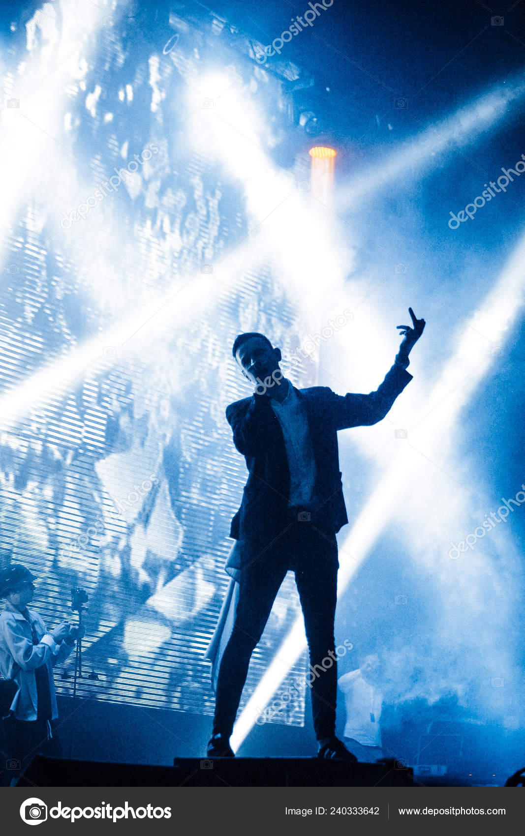 Moscow May 2016 Big Rap Rock Music Concert Popular Band — Stock ...