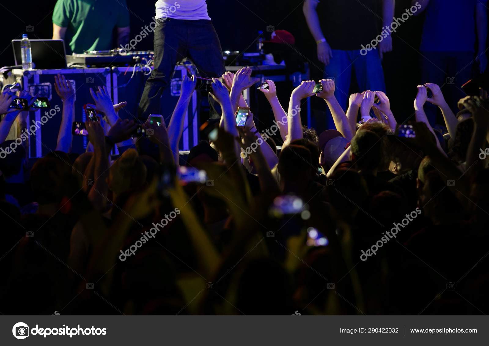 Rap Concert Crowd From Stage