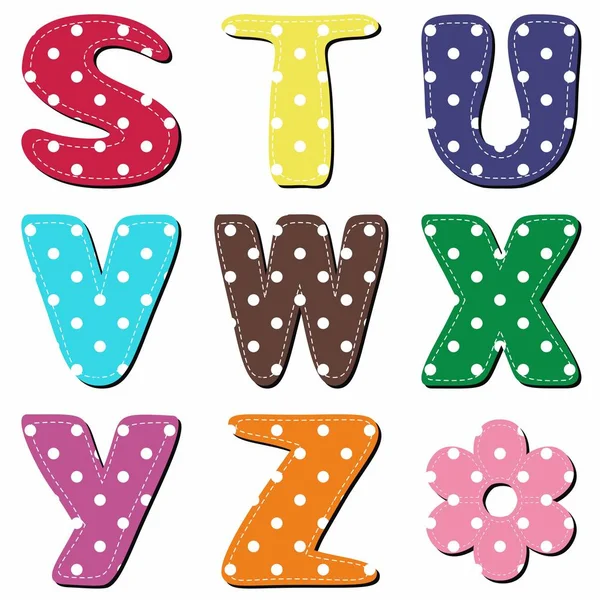 Patchwork scrapbook alfabeto parte 3 Vetor de stock de ©kle555 12257015