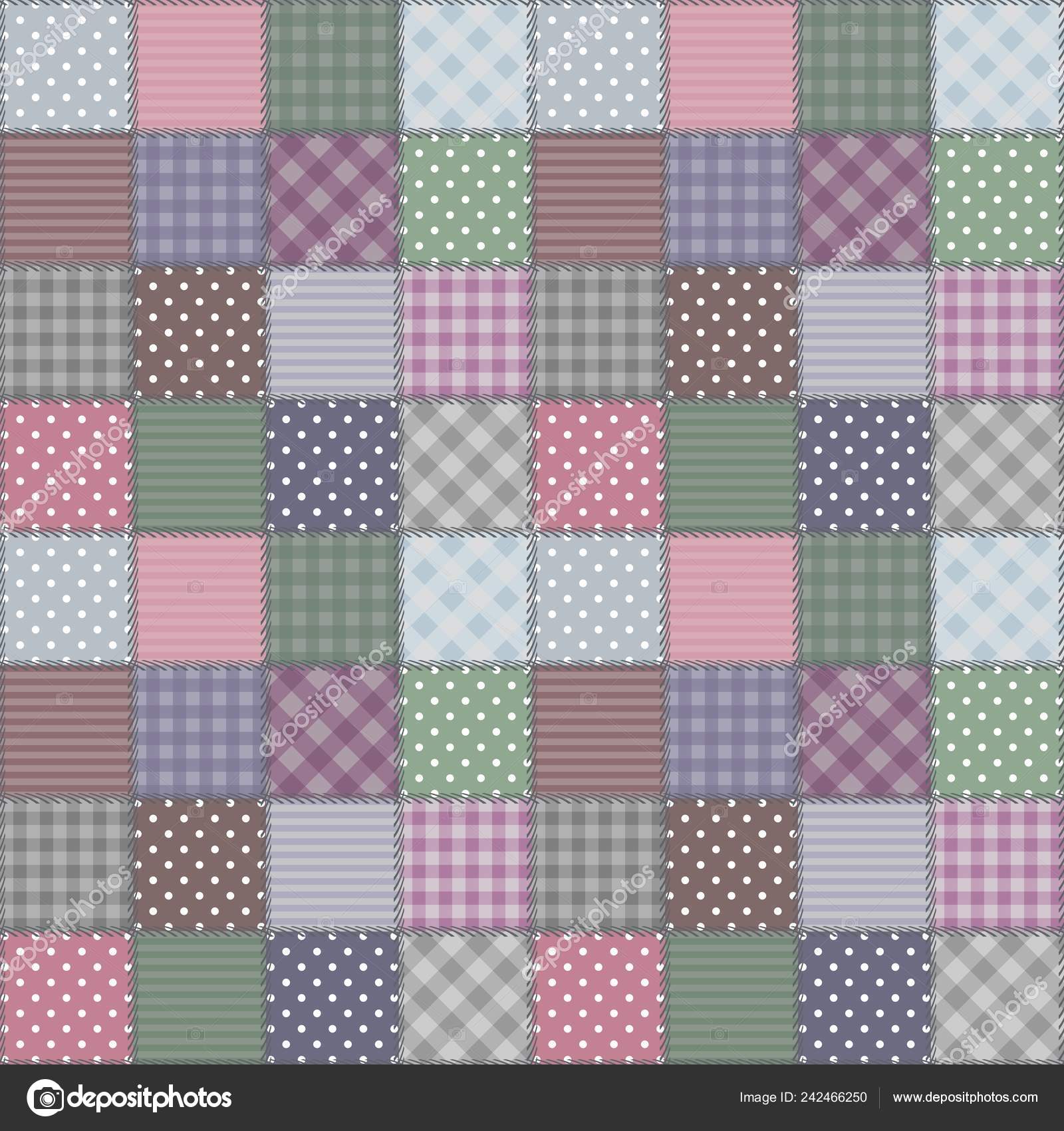 Patchwork Background Different Patterns Stock Vector Image by ©kle555 ...
