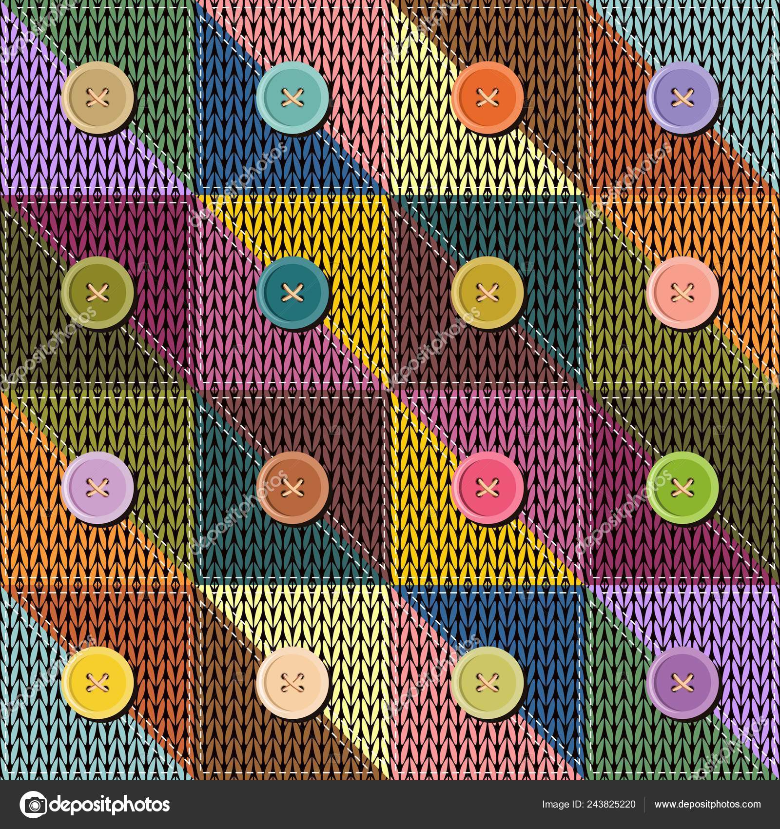 Patchwork Background Different Patterns Stock Vector Image by ©kle555 ...