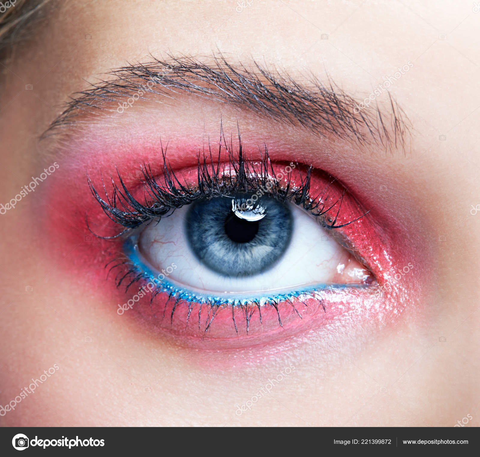 Natural Red Eyes Human