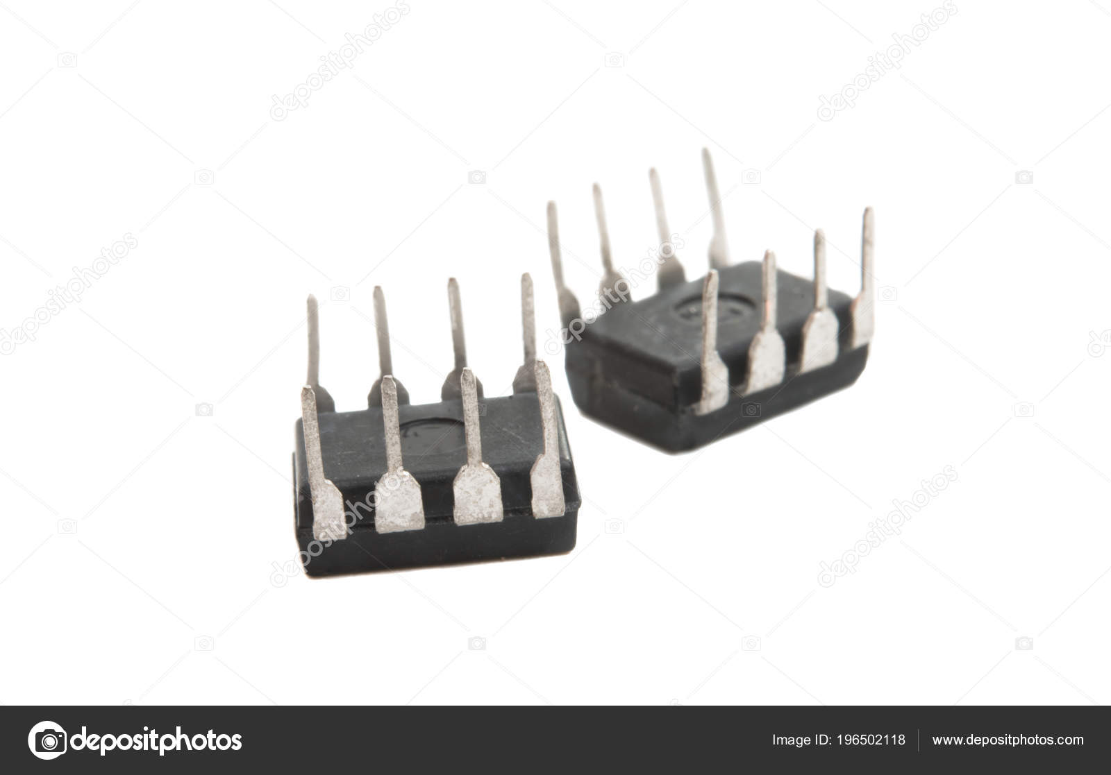 Microcircuits Isolated White Background Stock Photo by ©ksena32 196502118