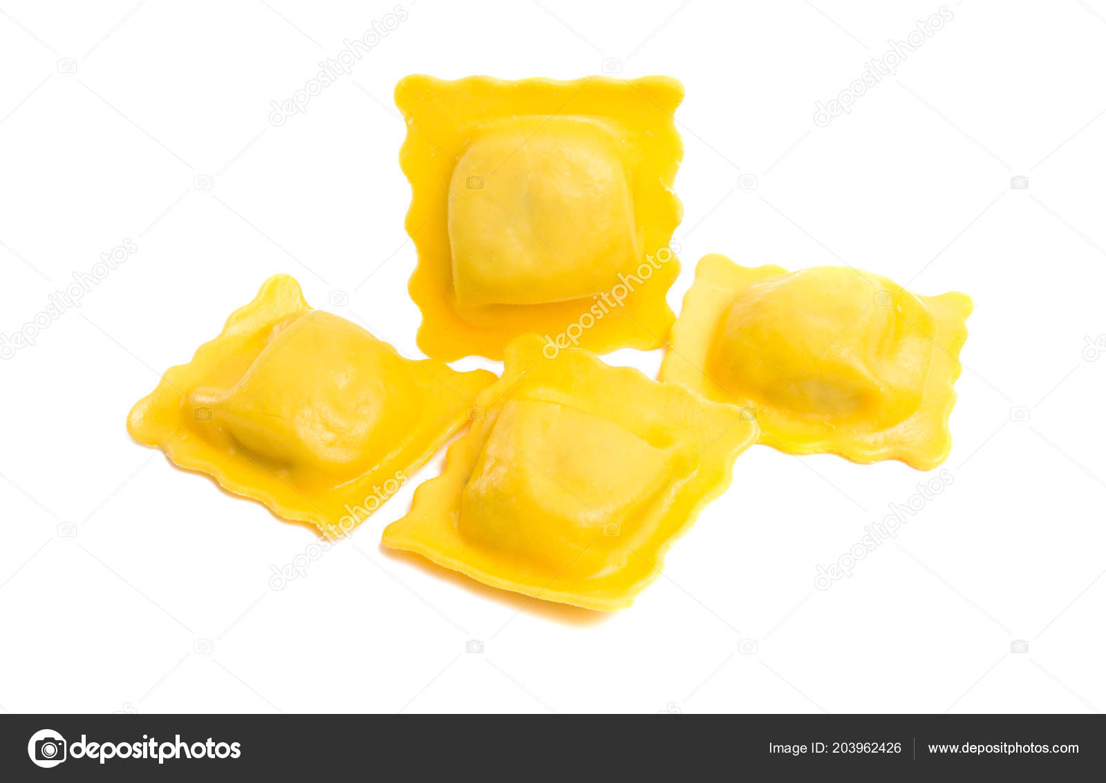 Italian Ravioli Isolated White Background Stock Photo by ©ksena32 203962426