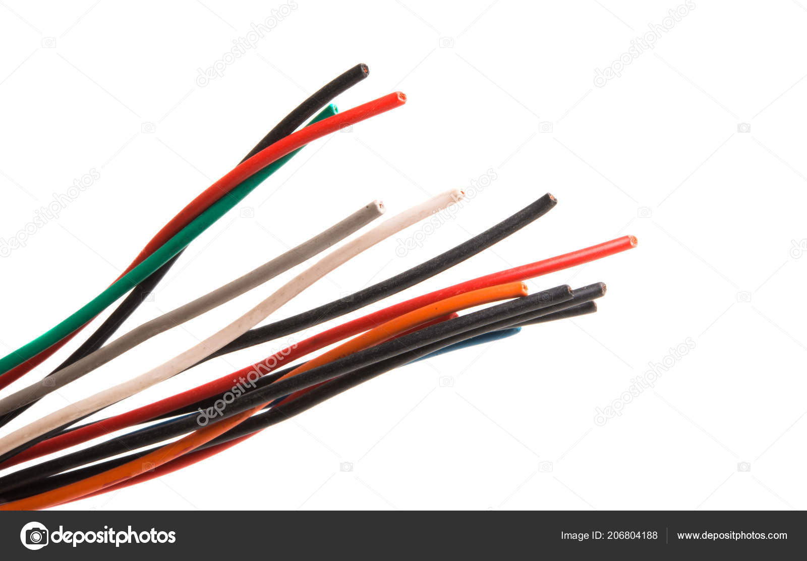 Colored Wire Isolated White Background Stock Photo by ©ksena32 206804188
