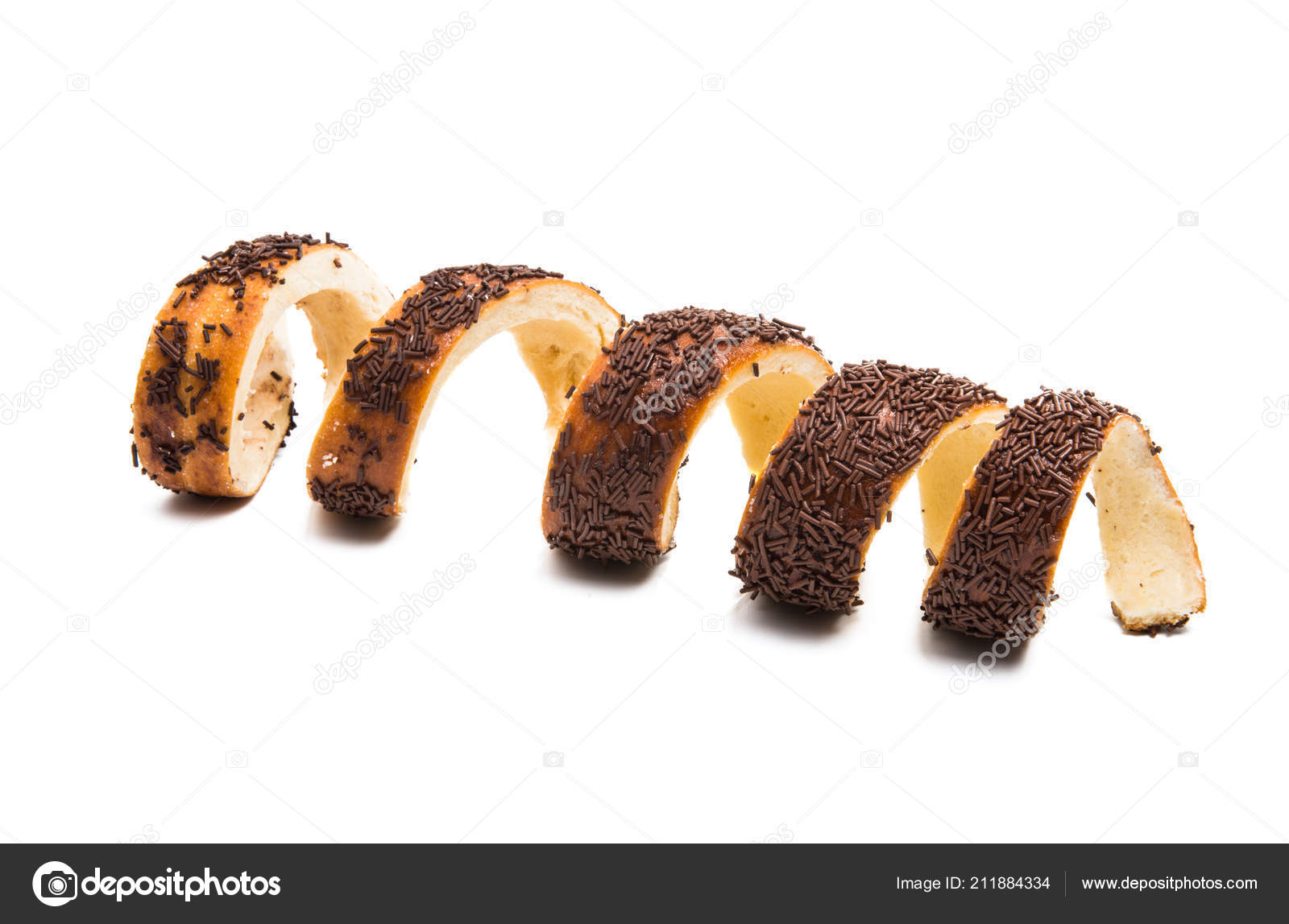 Trdelnik Isolated White Background Stock Photo by ©ksena32 211884334