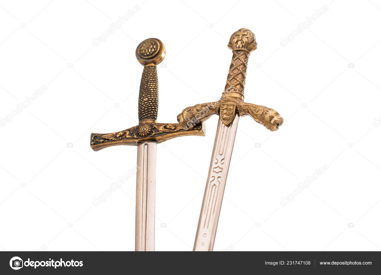 Swords Isolated White Background Stock Photo by ©ksena32 231747108