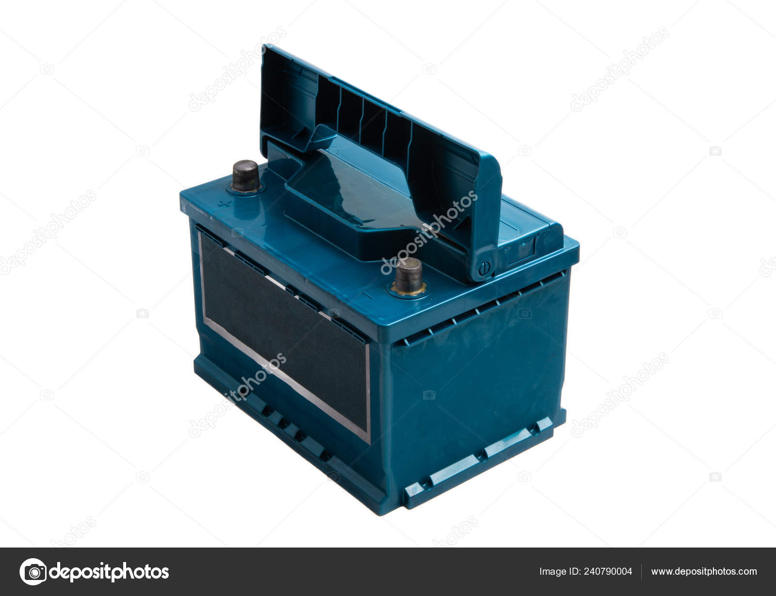 Car Battery Isolated White Background Stock Photo by ©ksena32 240790004