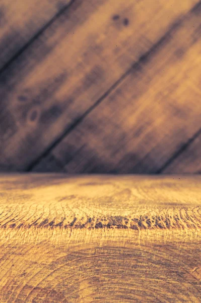 Dark plank wood floor and wall texture perspective background. Stock ...