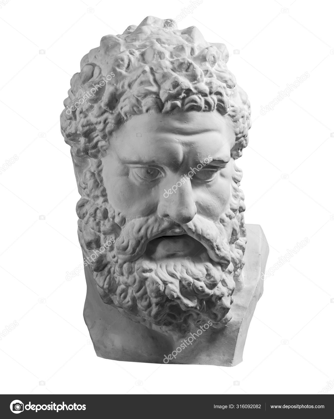 Greek God Statue Face