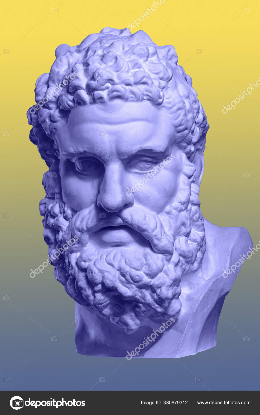 Hercules Statue Face