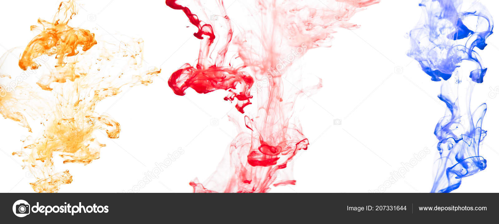 Flowing Ink Water Isolated White Background — Stock Photo © valphoto ...