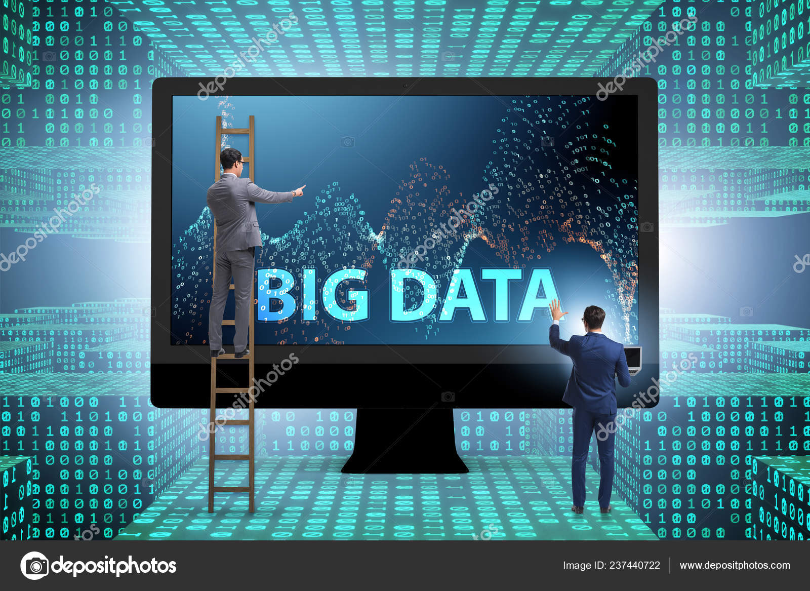 Big data concept with data mining analyst — Stock Photo © Elnur_ #237440722