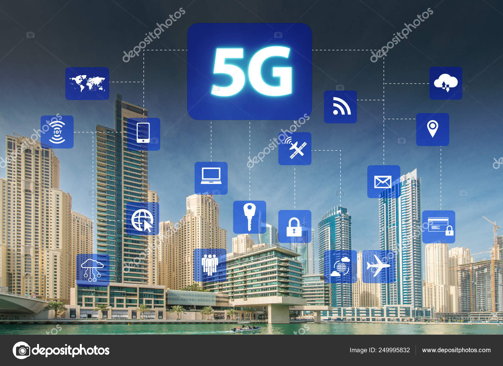 5g internet concept in technology concept Stock Photo by ©Elnur_ 249995832