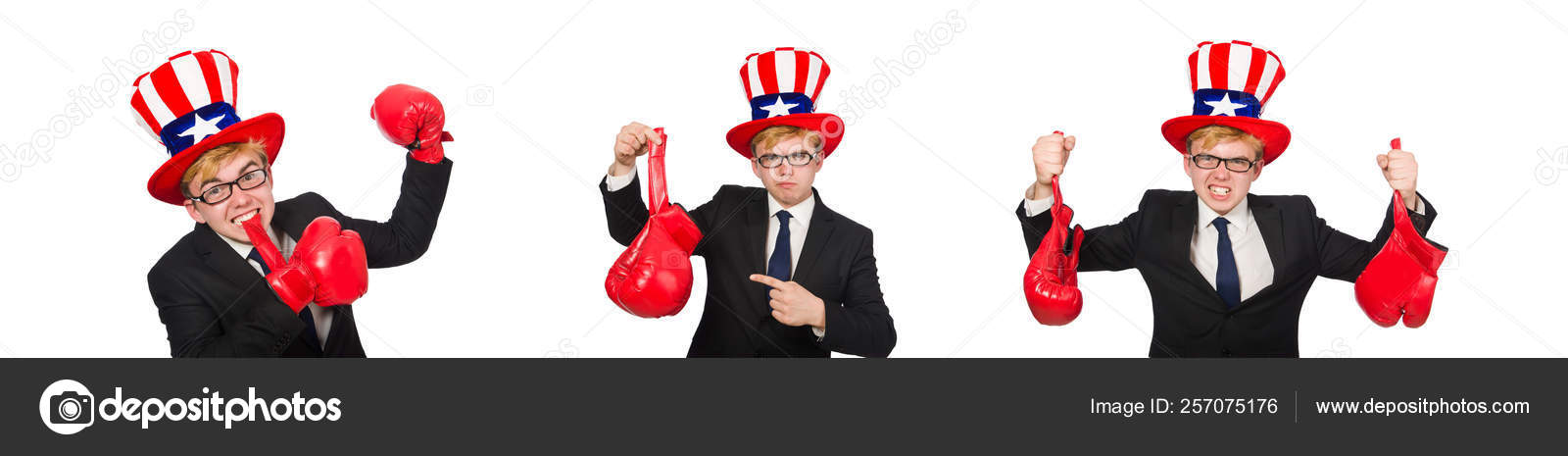 Man wearing hat with american symbols Stock Photo by ©Elnur_ 257075176