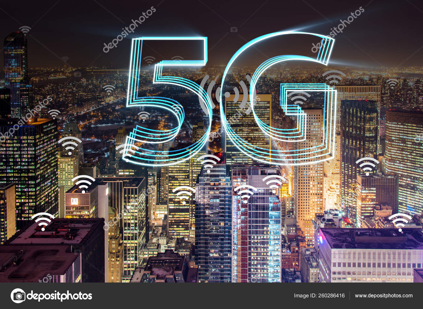 5g internet concept in technology concept — Stock Photo © Elnur_ #260286416