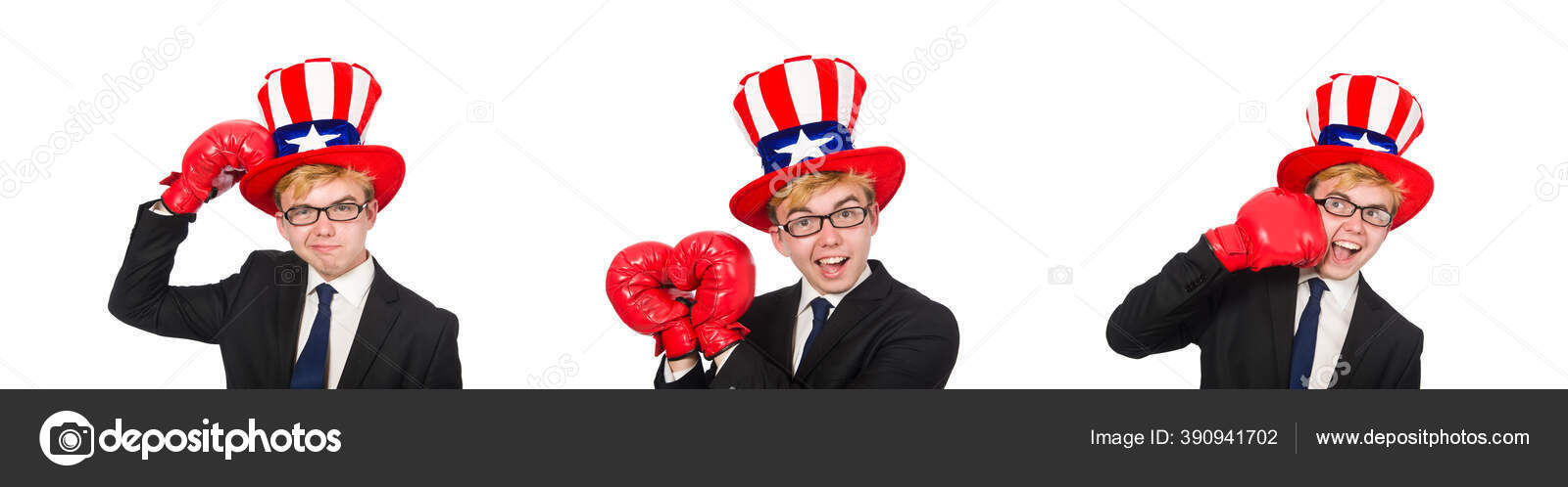 Man wearing hat with american symbols Stock Photo by ©Elnur_ 390941702