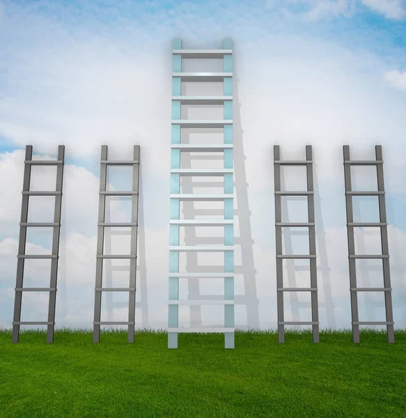 Career progression concept with various ladders Stock Photo by ©Elnur ...