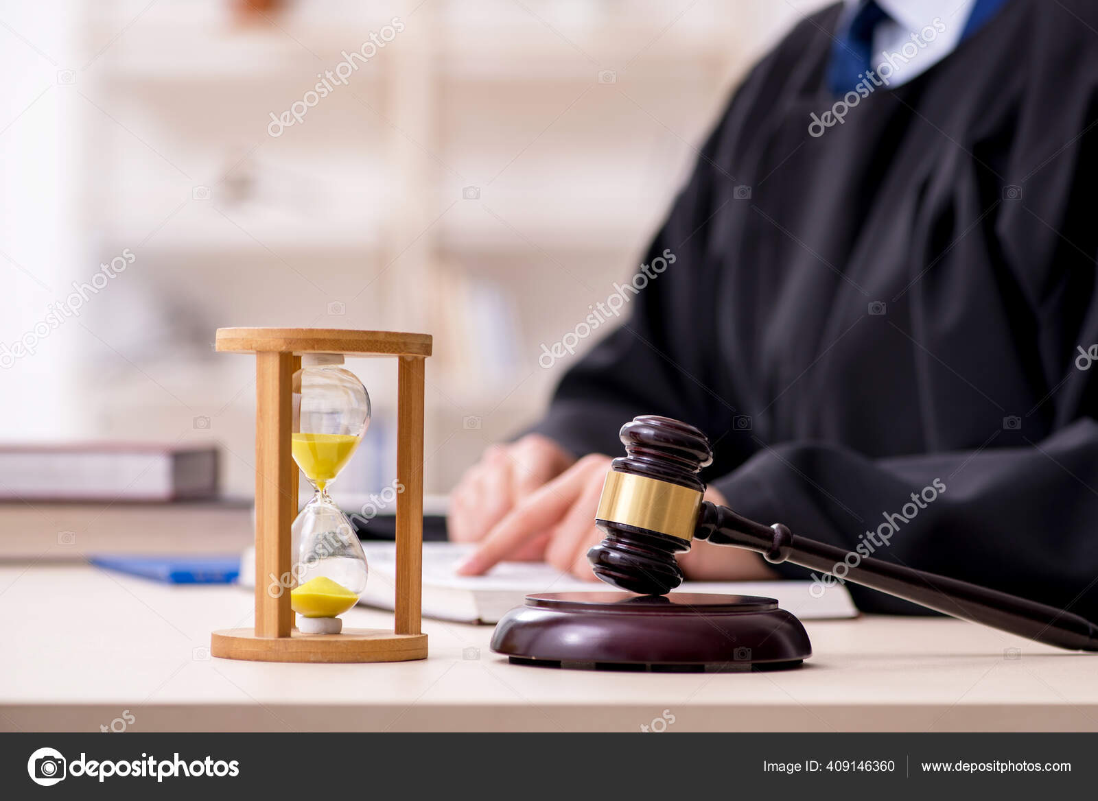 Young male judge in time management concept Stock Photo by ©Elnur ...