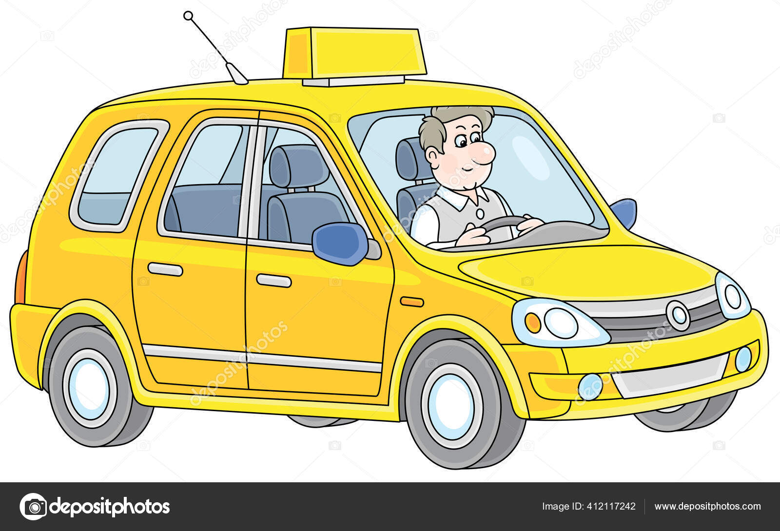 Cartoon Taxi