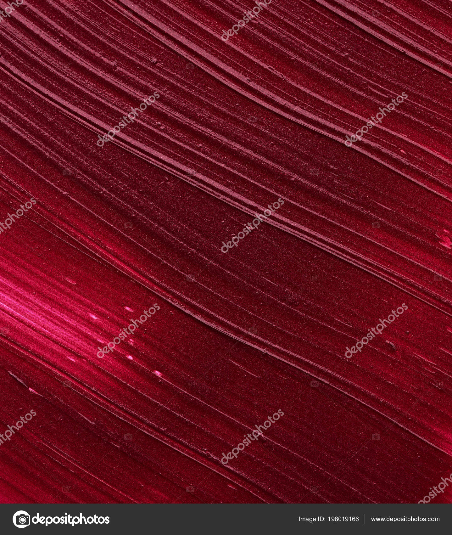 Red Makeup Smear Matte Lip Gloss Isolated White Background Red Stock ...