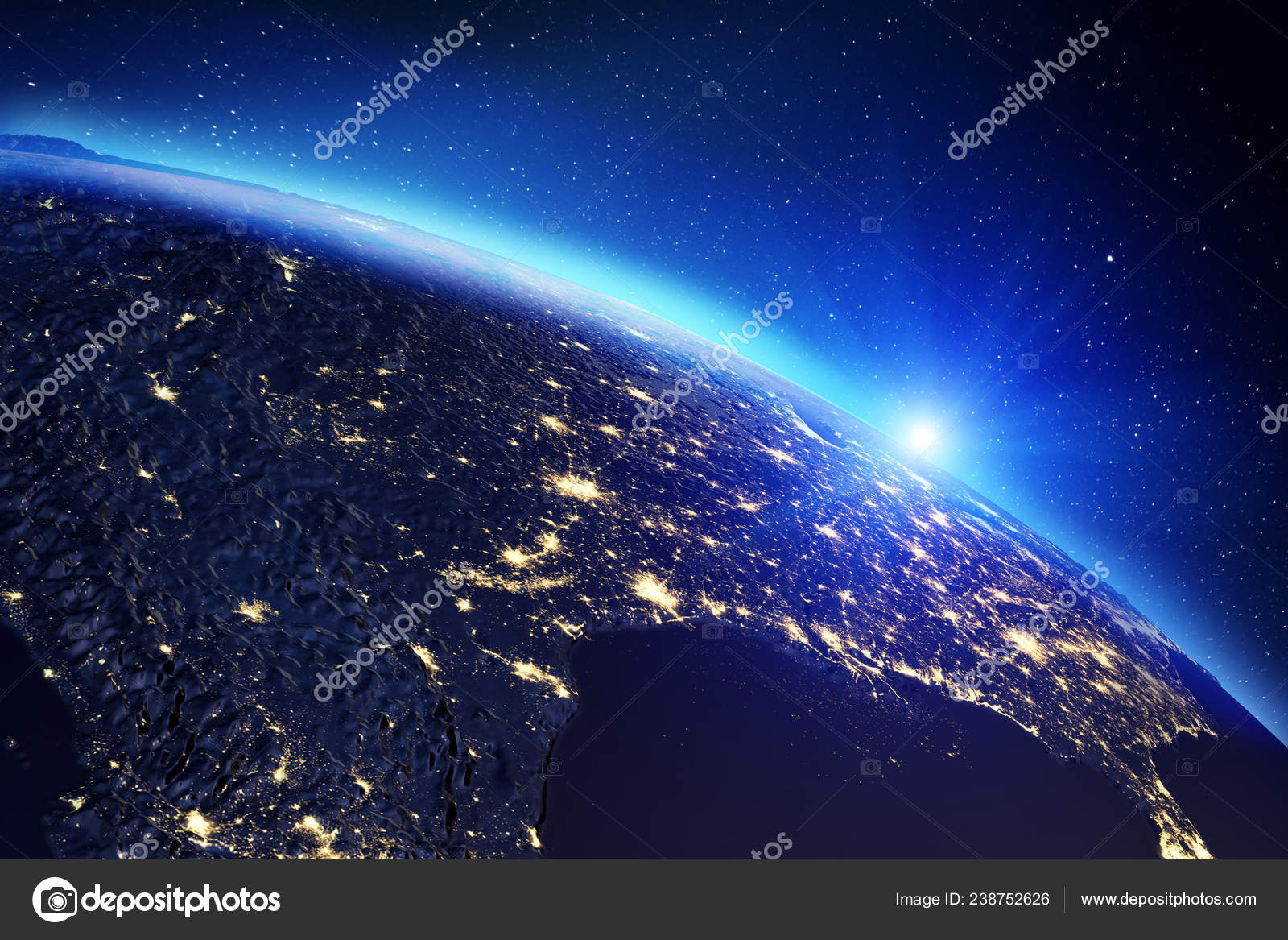 Planet Earth map. 3d rendering — Stock Photo © 1xpert #238752626
